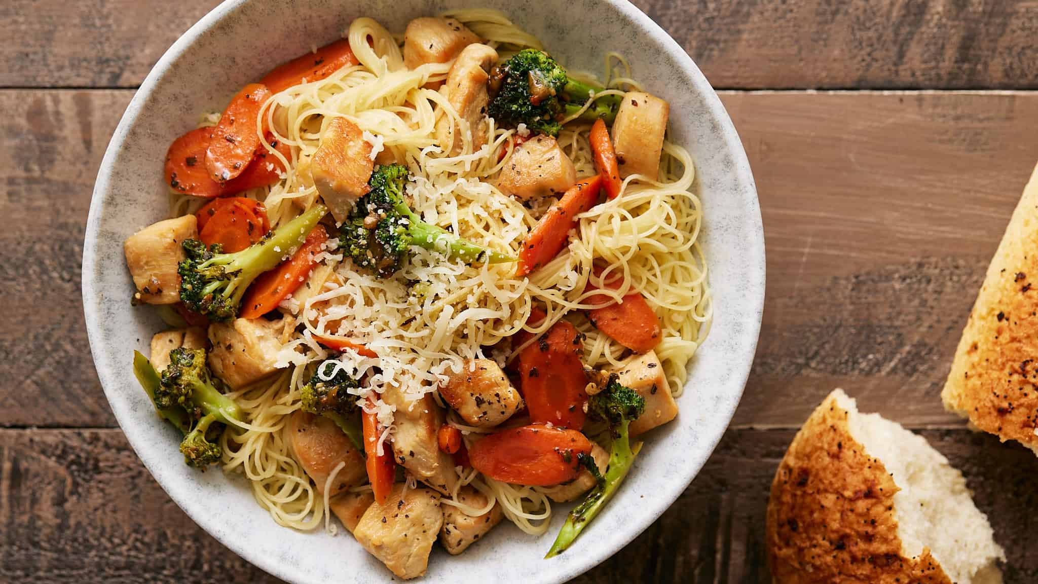 Angel Hair Chicken Pasta - Big Recipe
