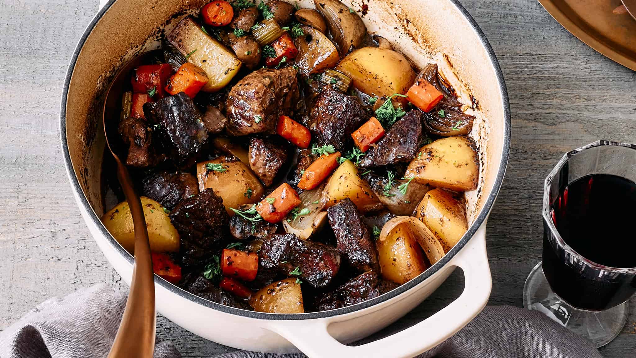 Burgundy Beef Stew - Big Recipe