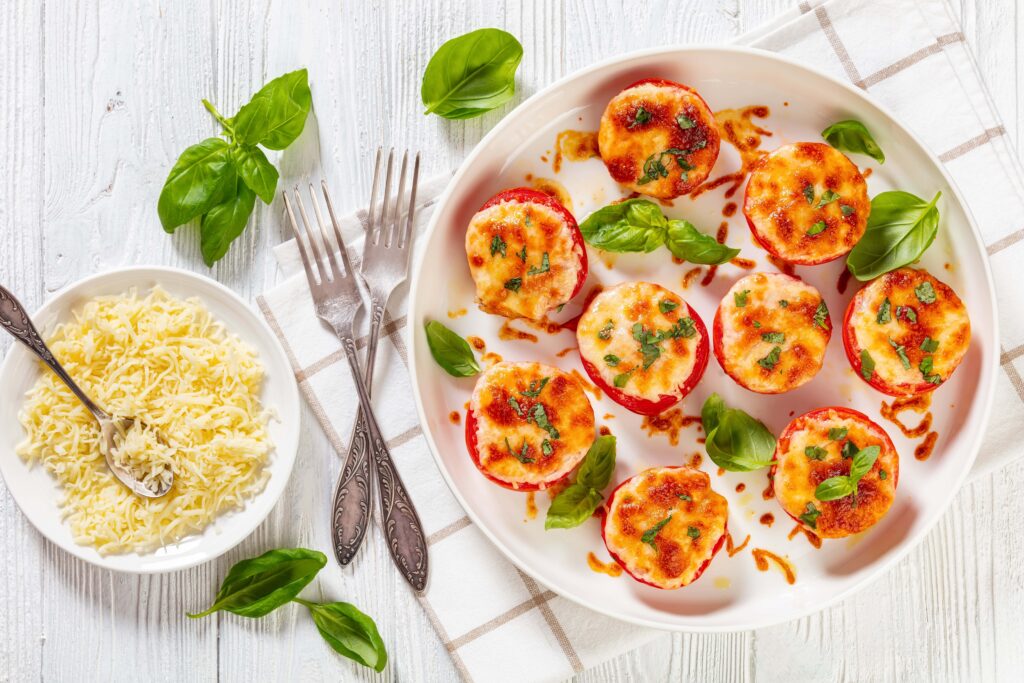Cheesy Roasted Tomatoes - Big Recipe