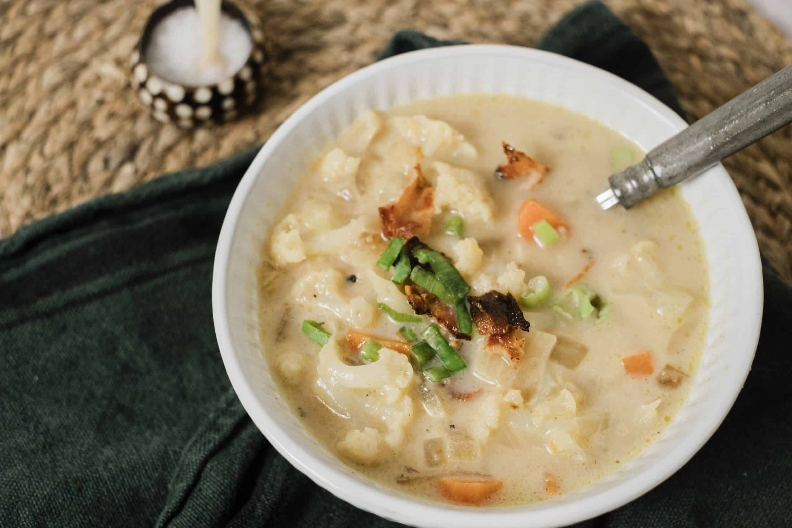 Creamy Cauliflower Chowder - Big Recipe