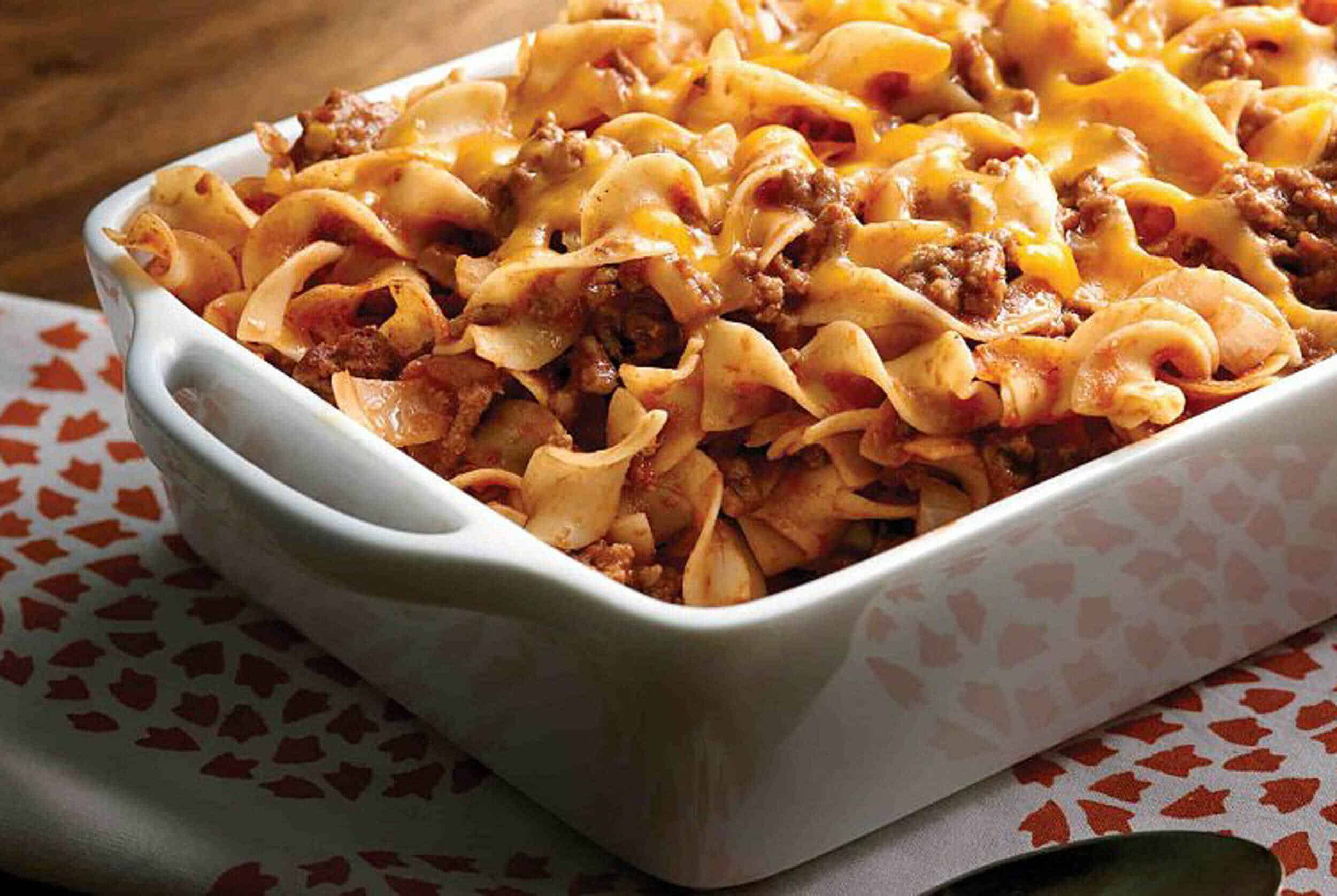 Easy Beefy Noodle Casserole - Big Recipe
