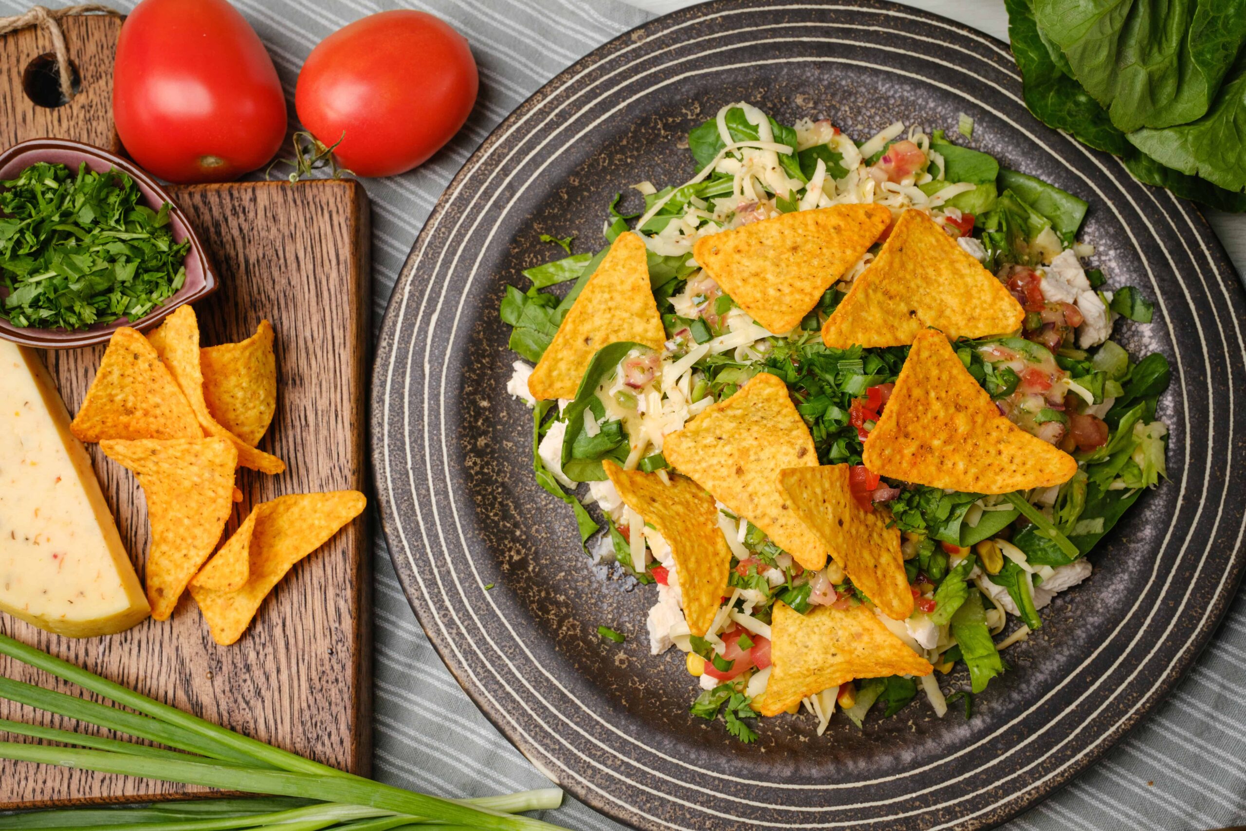 Easy Taco Layer Salad - Big Recipe