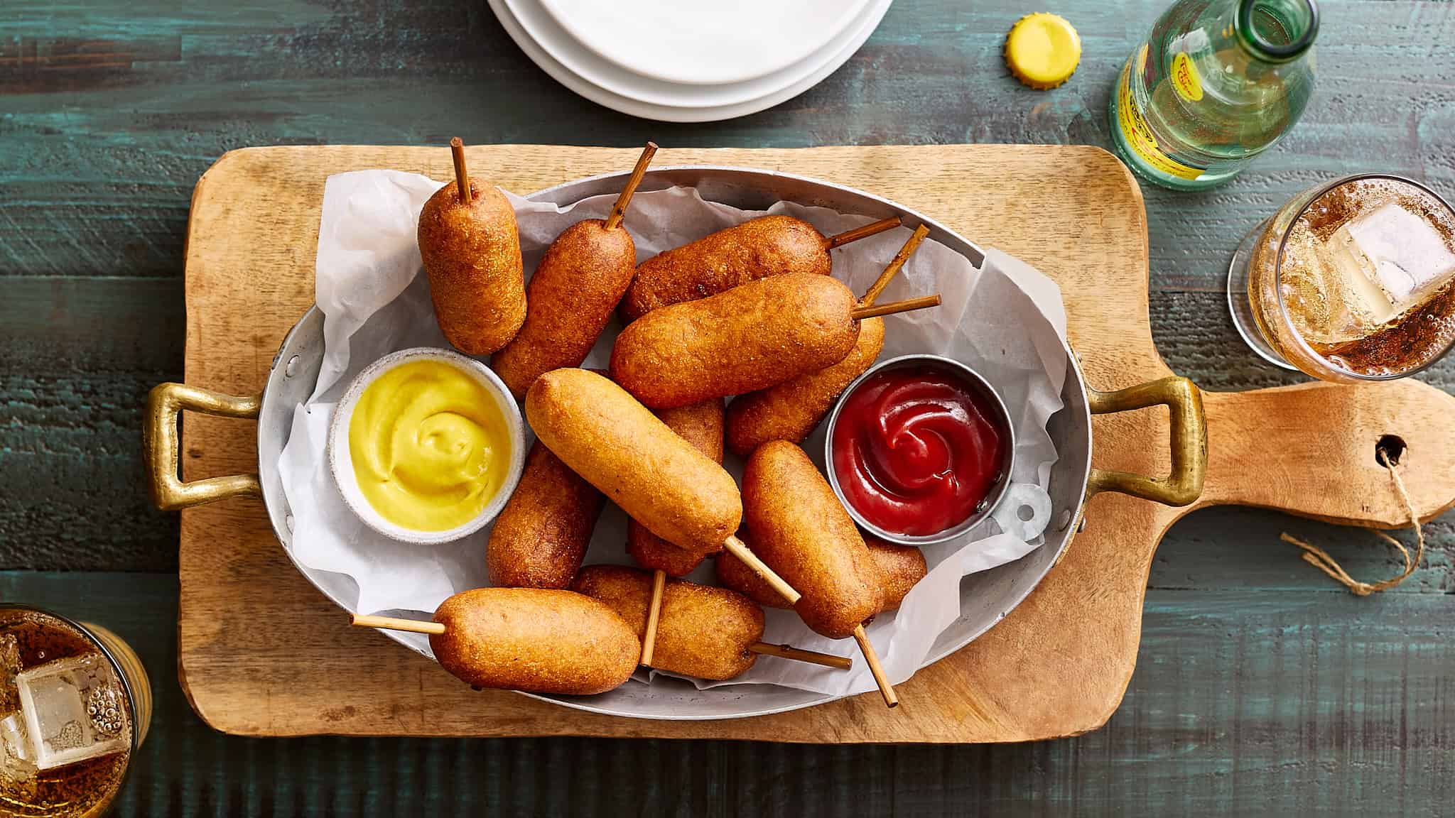 Gameday Mini Corn Dogs - Big Recipe