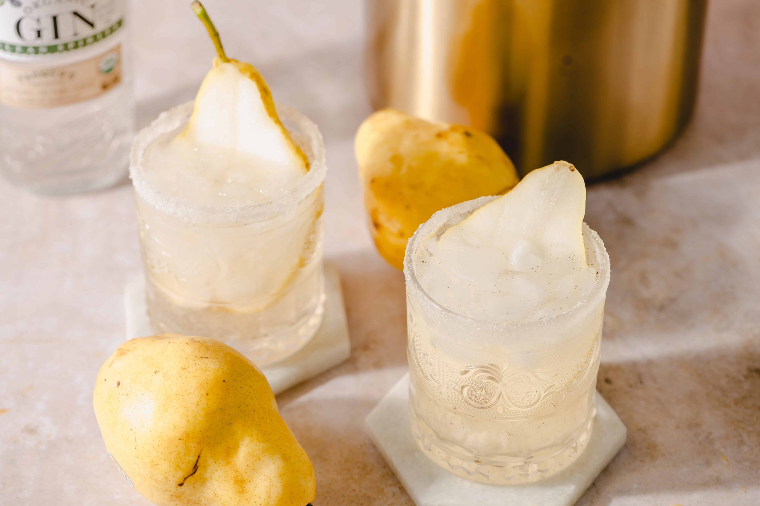 Pear Vanilla Gin Fizz - Big Recipe