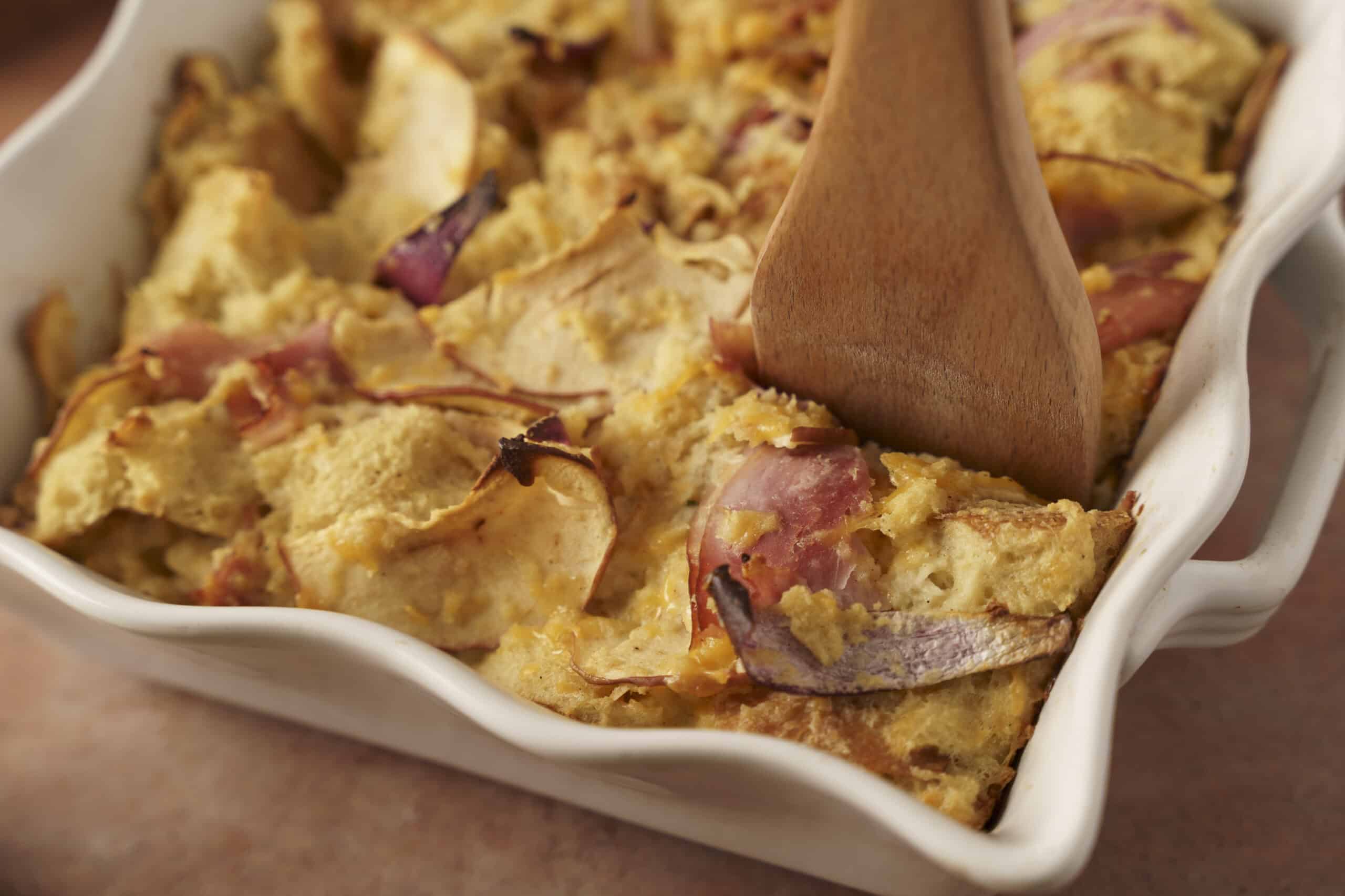 Savory Breakfast Bread Pudding - Big Recipe