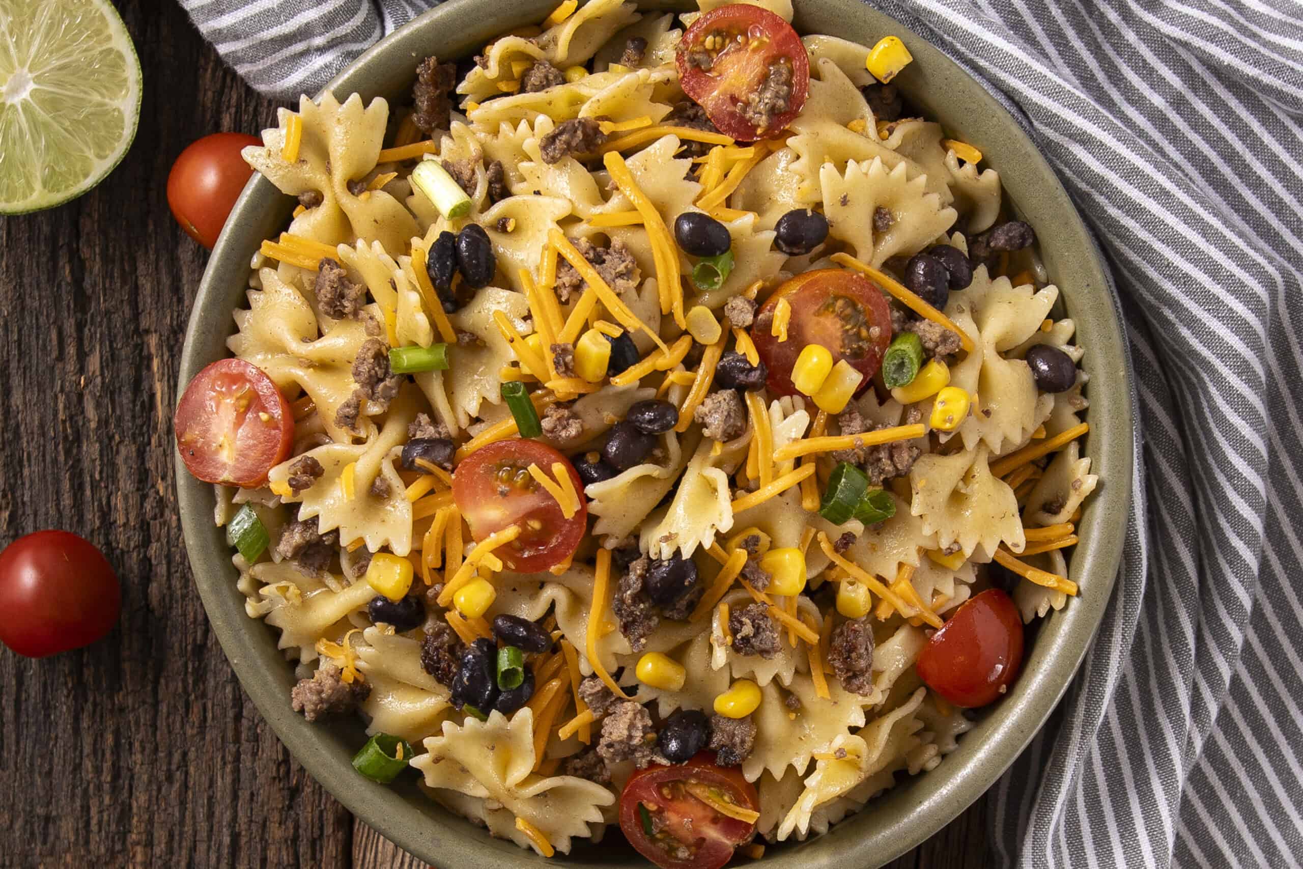 Strong-Man Pasta Salad - Big Recipe